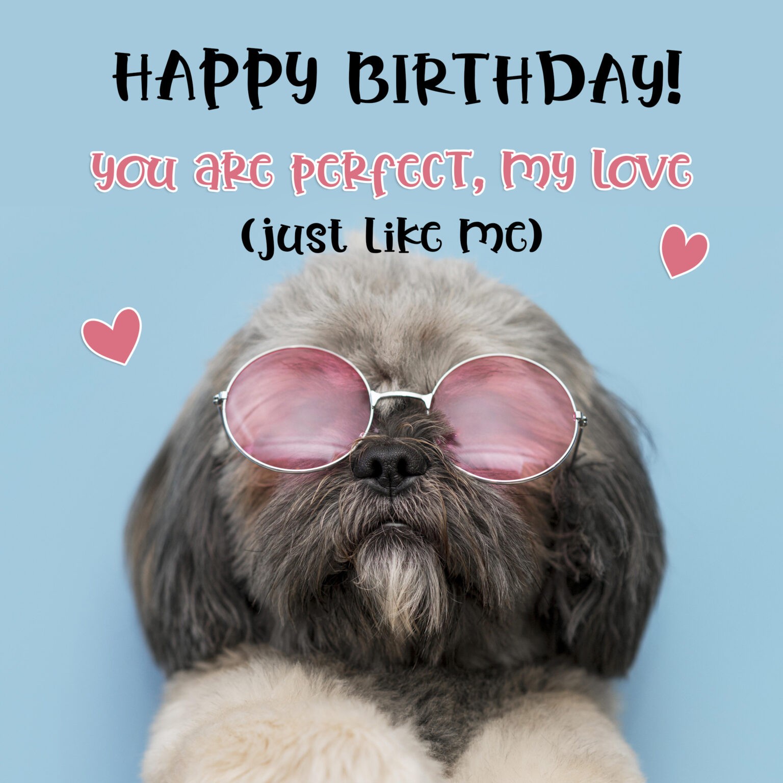 Free Funny Happy Birthday Image With Love - birthdayimg.com