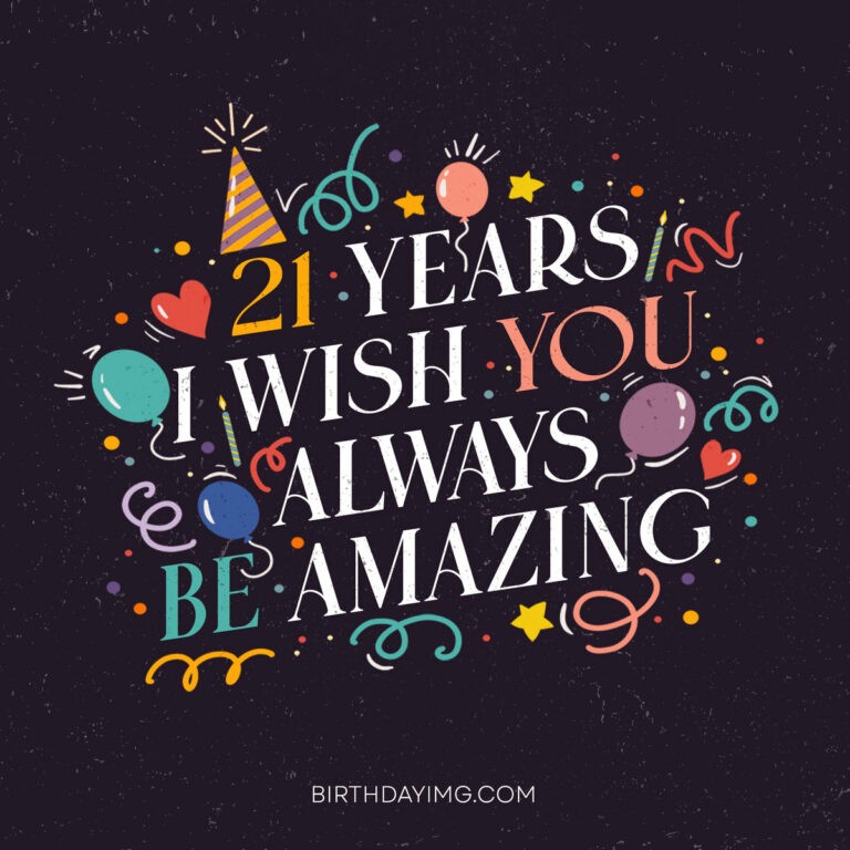 Free 21 years Birthday Image- birthdayimg.com