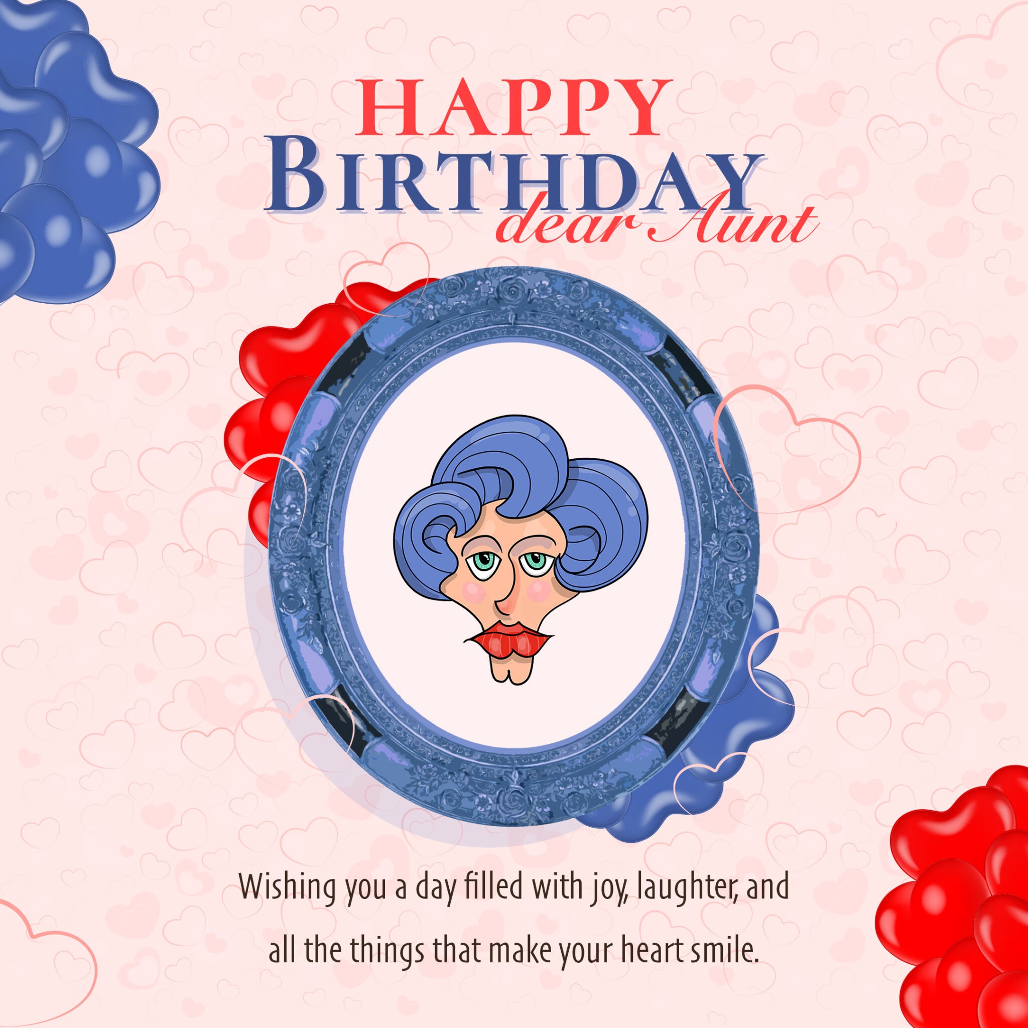 Free Happy Birthday Image For Aunt With Stars - birthdayimg.com