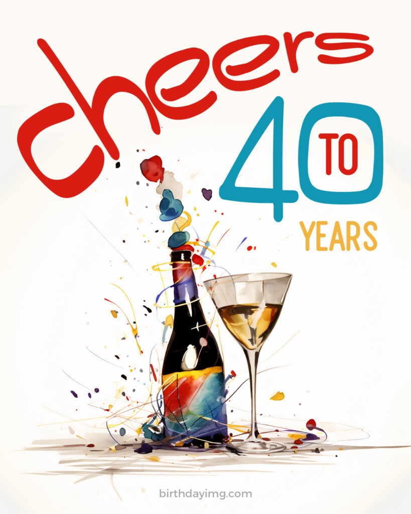 Free 40th Years Free Happy Birthday Wishes and Images - birthdayimg.com